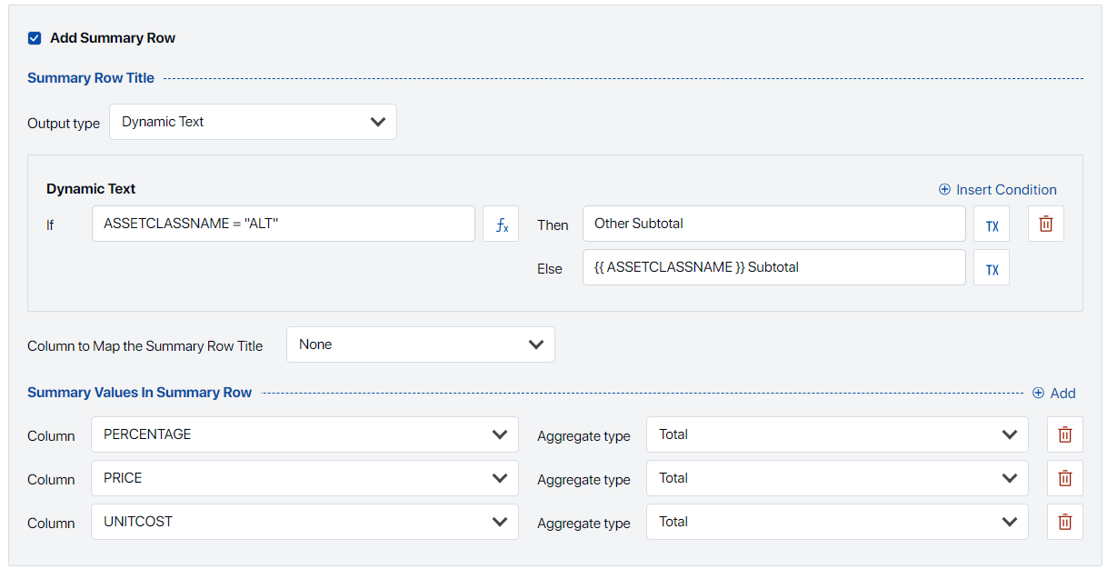 Creating Group Summary Rows | Assette Support Creating Group Summary Rows | Assette Support