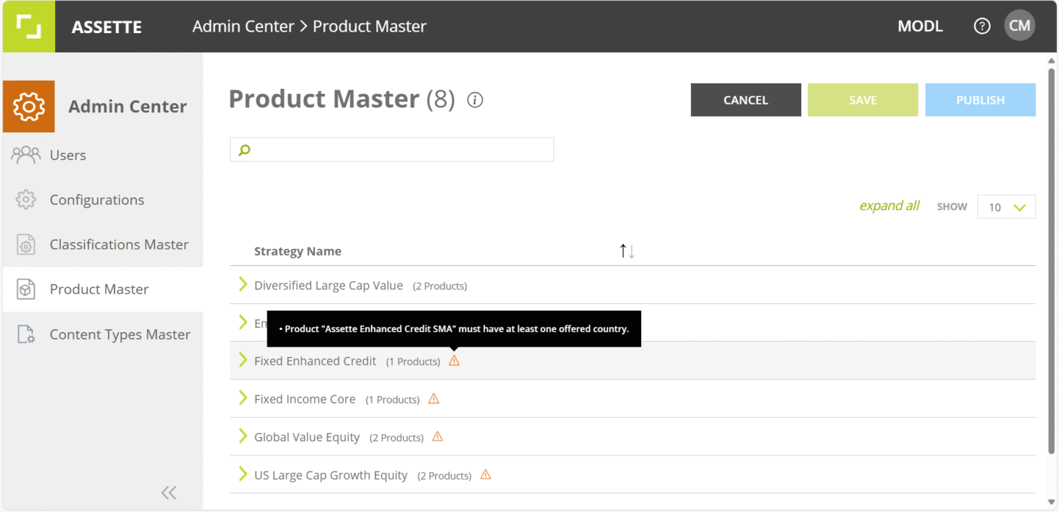 Troubleshooting Product Master Errors | Assette Support